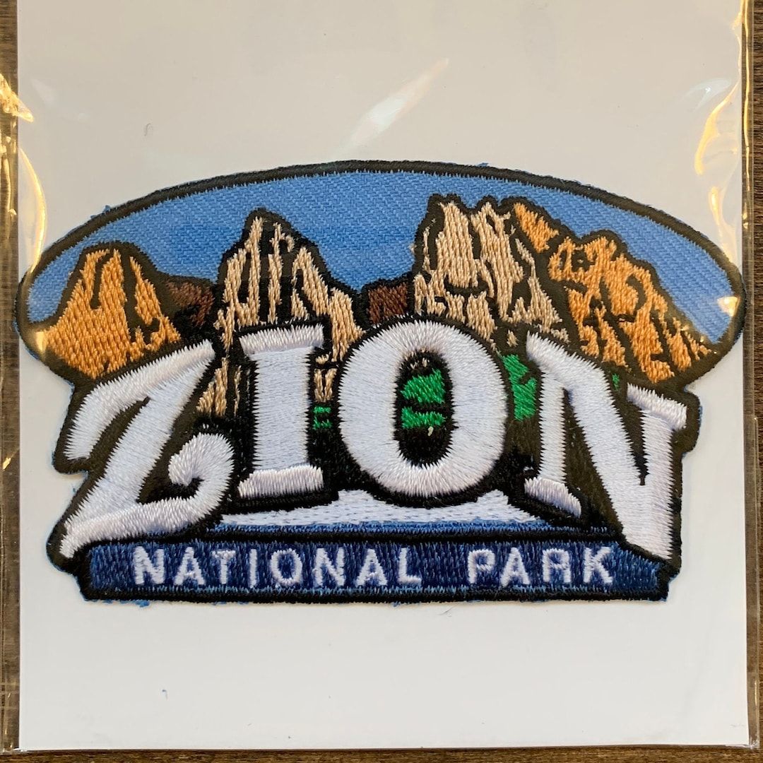 Zion National Park Vintage Souvenir Travel Patch by DK International - Etsy