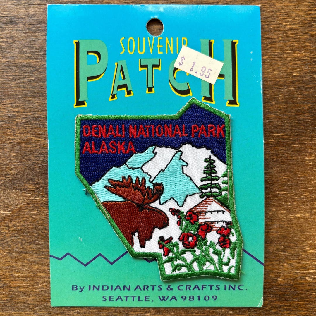 Denali National Park Alaska Vintage Souvenir Travel Patch From IAAC in ...