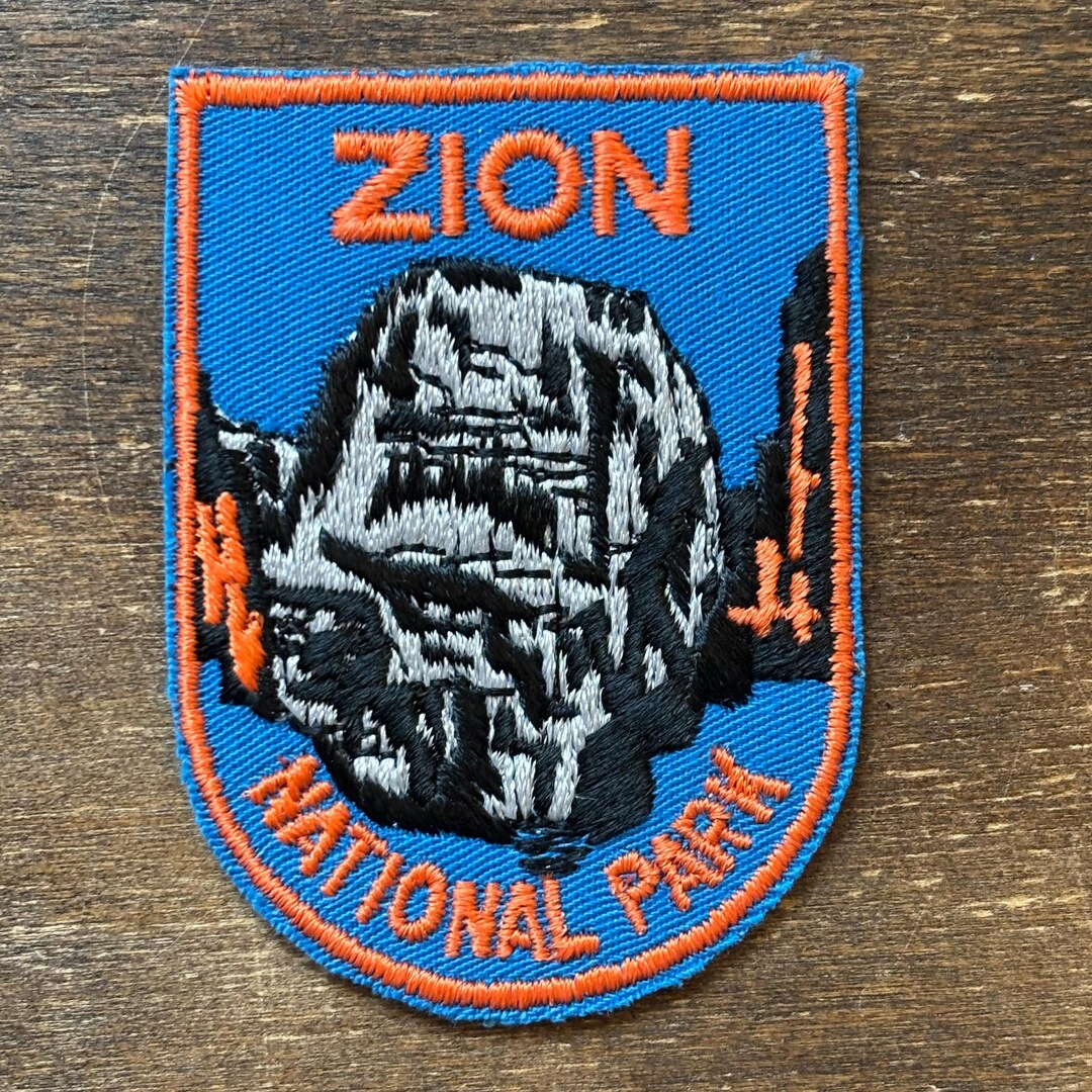 Zion National Park Vintage Souvenir Travel Patch From Voyager - Etsy