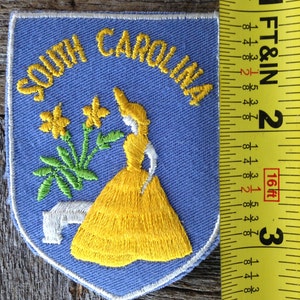 South Carolina Vintage Souvenir Travel Patch From Voyager - Etsy