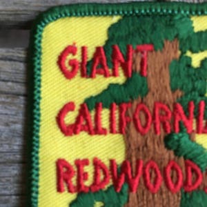 Giant California Redwoods Vintage Travel Souvenir Patch From Voyager - LAST ONE! - Etsy