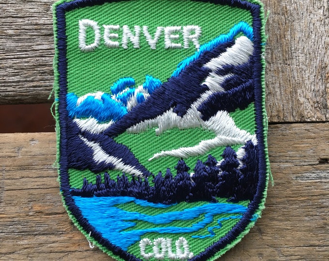 Denver Colorado Vintage Souvenir Travel Patch From Voyager - Etsy