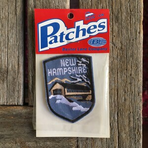 New Hampshire Vintage Souvenir Travel Patch From Baxter Lane - Etsy