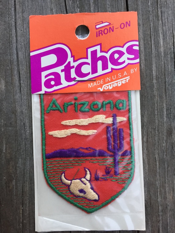 Arizona Vintage Souvenir Travel Patch from Voyager - Gem
