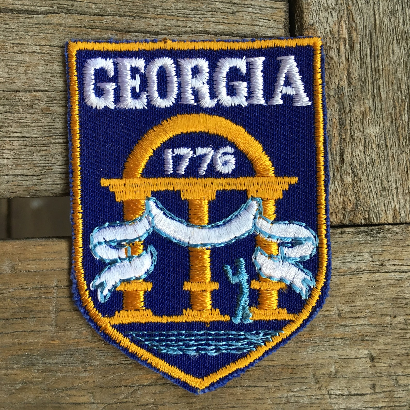 Georgia 1776 Vintage Souvenir Travel Patch From Voyager - Etsy