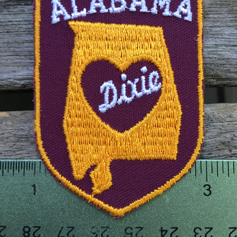 Alabama Heart of Dixie Vintage Souvenir Travel Patch From - Etsy