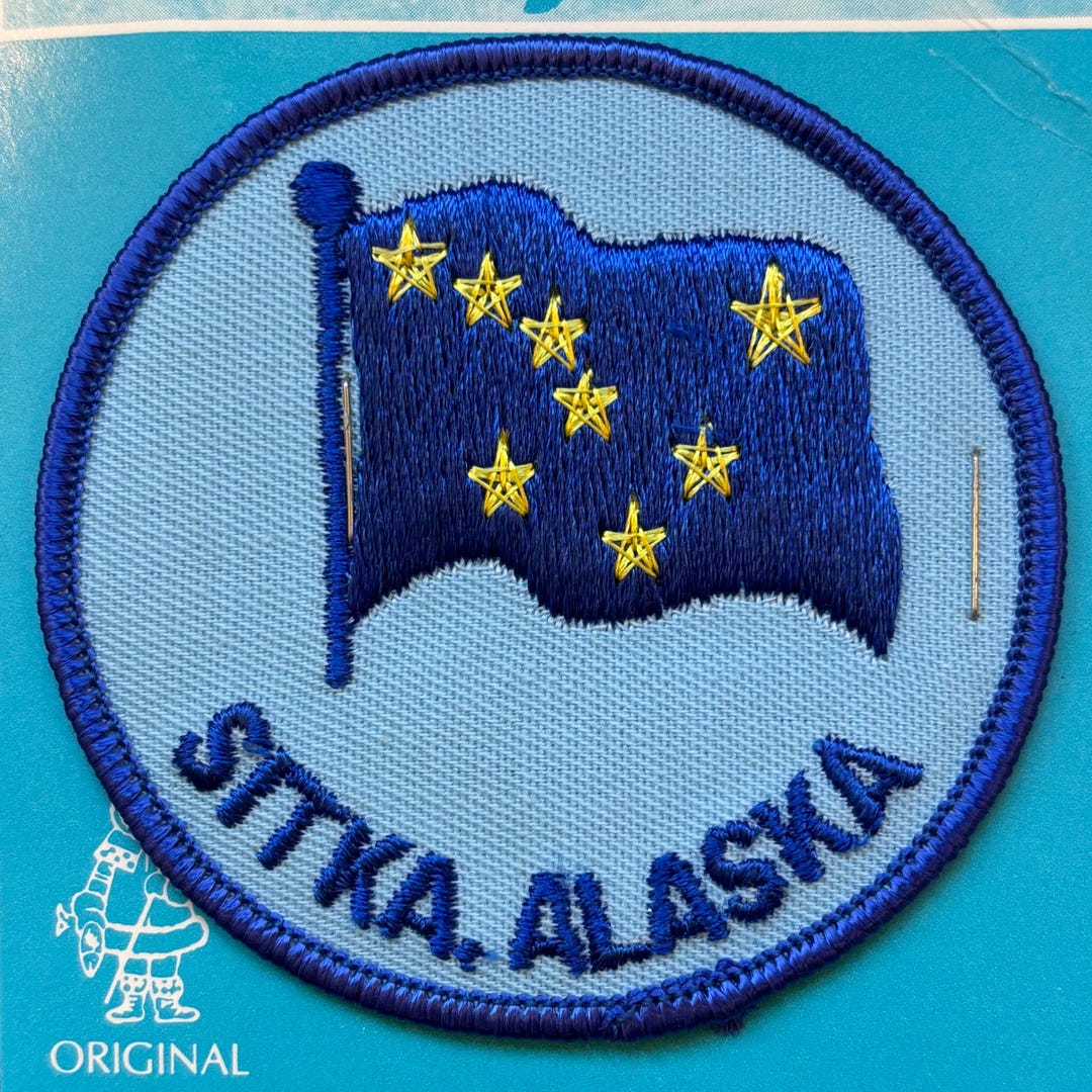 Sitka Alaska Vintage Souvenir Travel Patch From J&H Sales in Anchorage ...