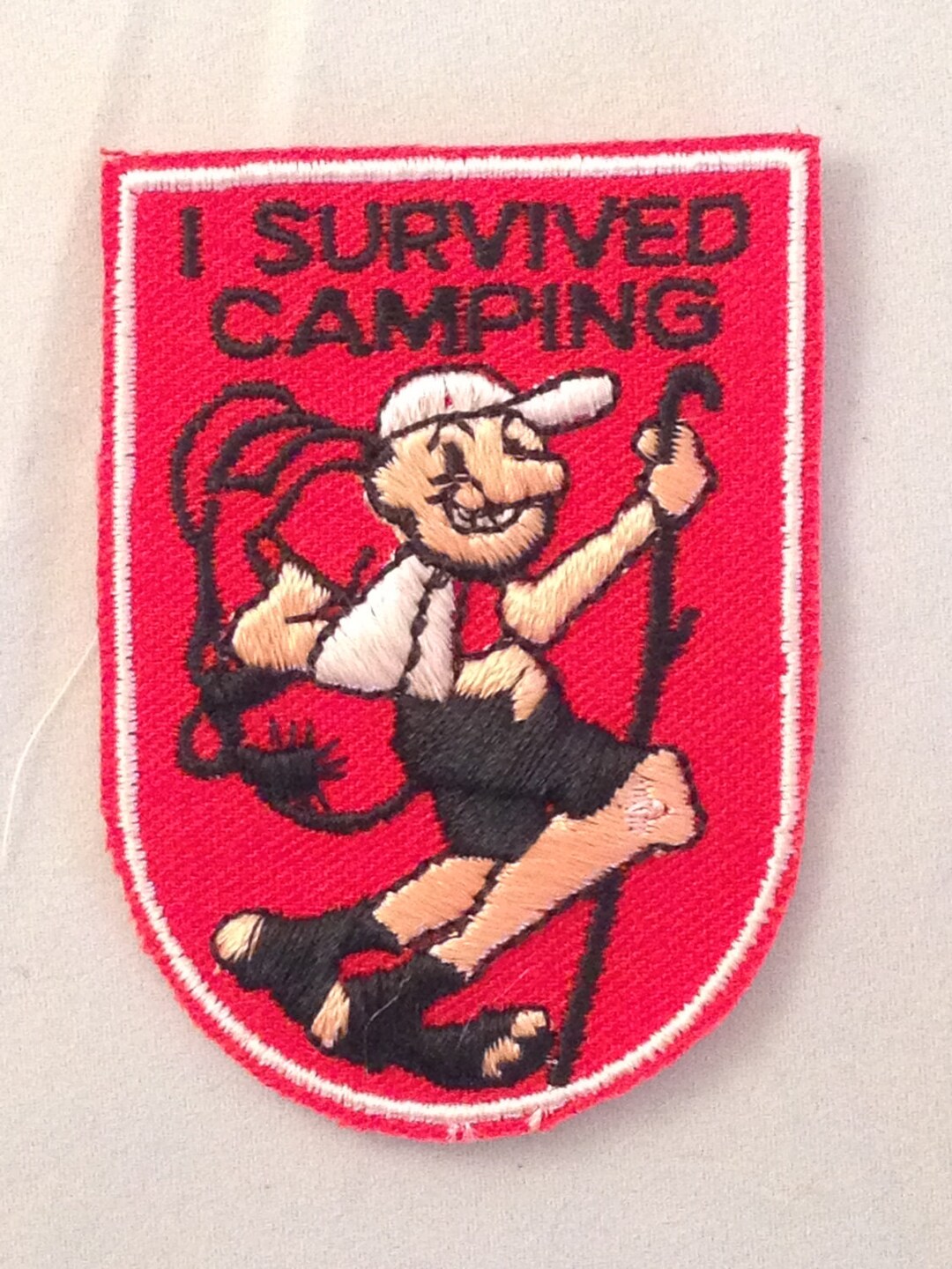 I Survived Camping Vintage Travel Patch From Voyager - Etsy