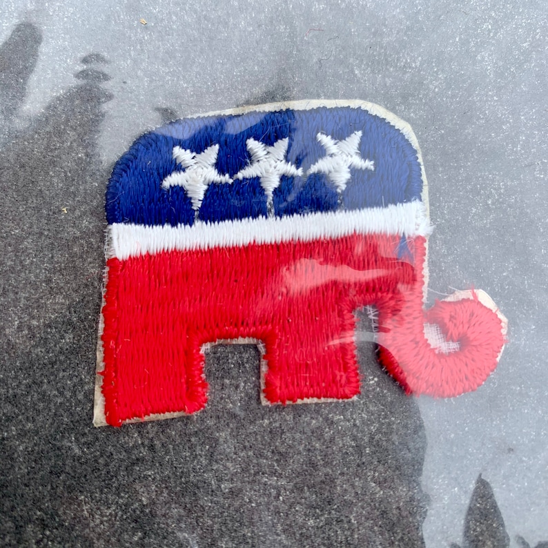 Republican GOP Elephant Logo Vintage Novelty Patch | Etsy