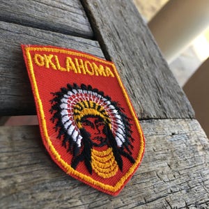 Oklahoma Vintage Souvenir Travel Patch From Baxter Lane - Etsy