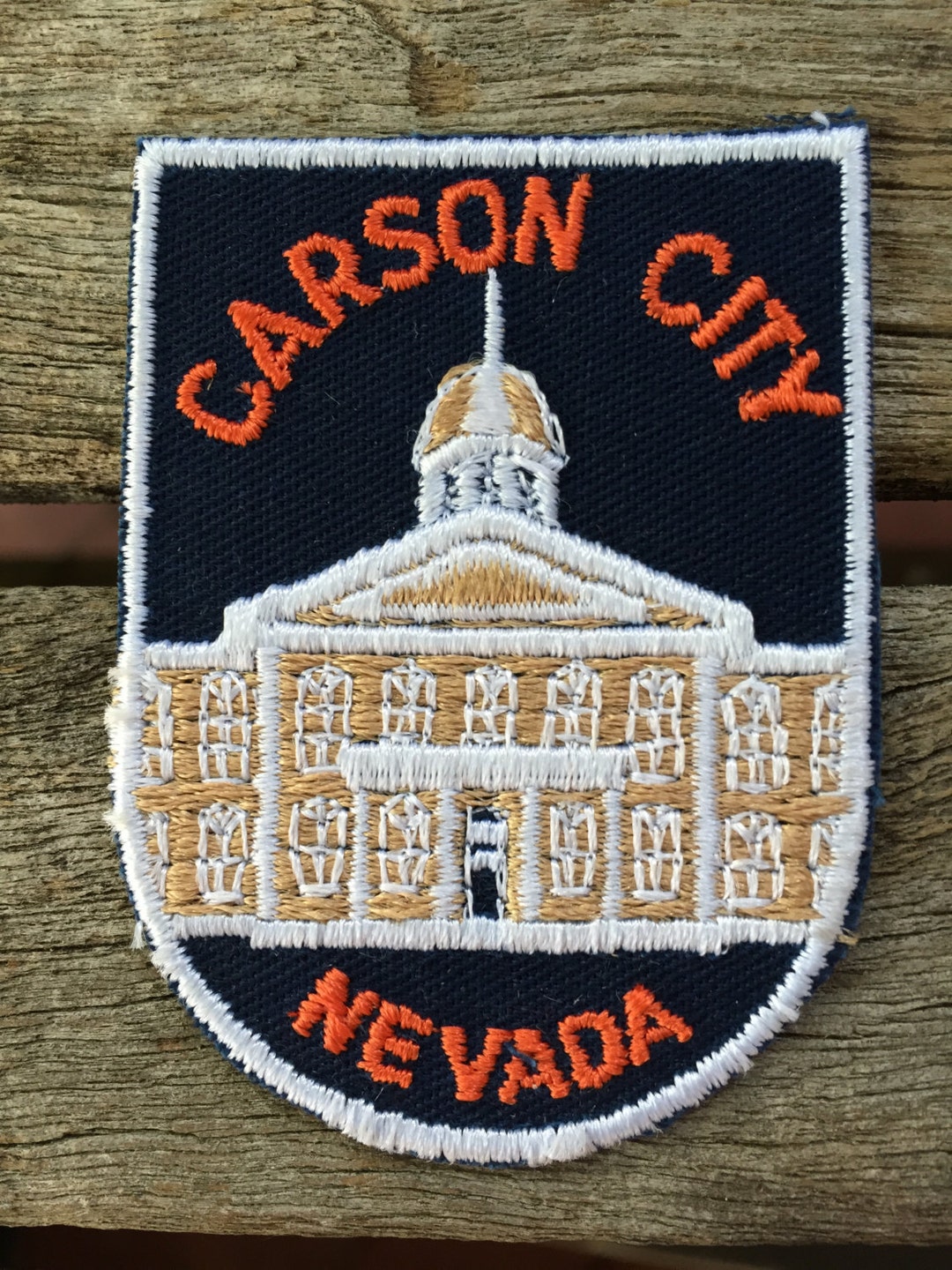 Carson City Nevada Vintage Souvenir Travel Patch From Voyager - Etsy