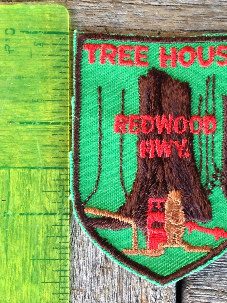Tree House Redwood Highway Vintage Travel Souvenir Patch From - Etsy