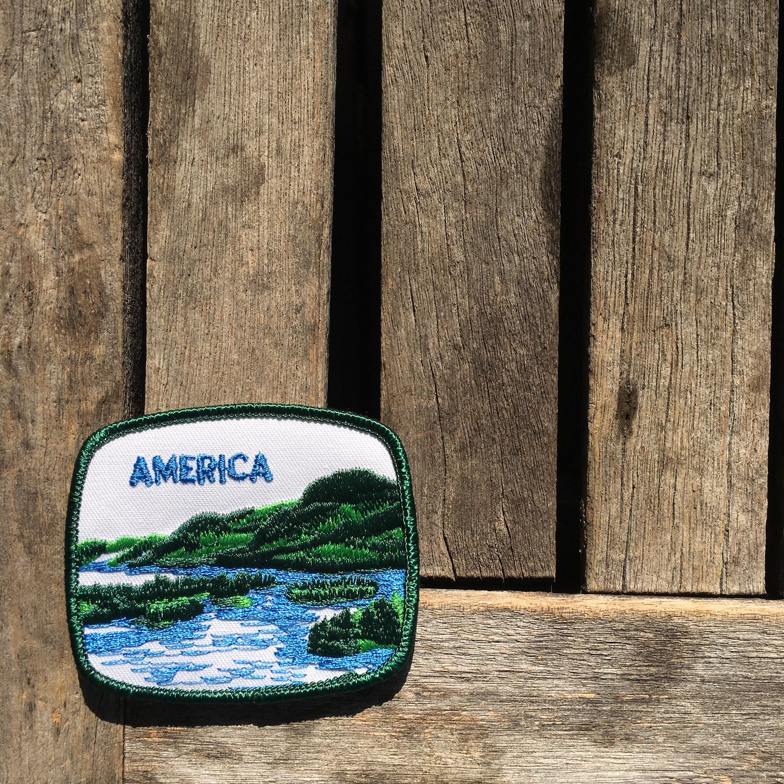 America Vintage Travel Souvenir Patch From Voyager - Etsy
