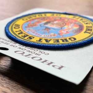 Idaho Vintage Souvenir, Great Seal of the State of Idaho, Travel Patch ...