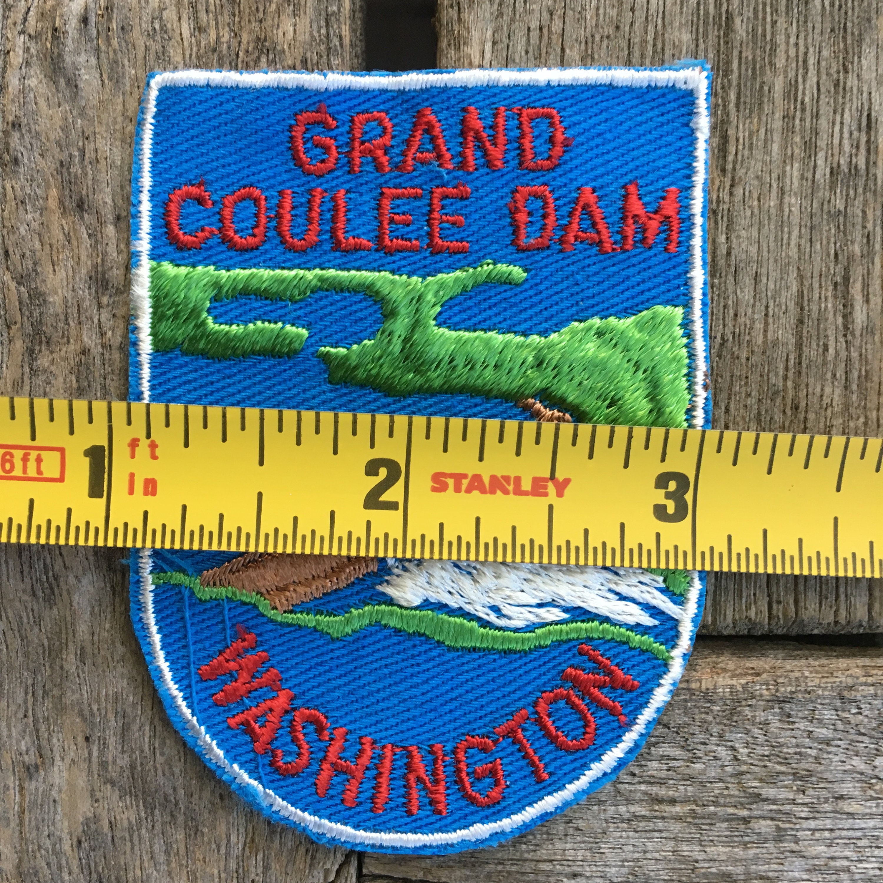Grand Coulee Dam Washington Vintage Souvenir Travel Patch From | Etsy