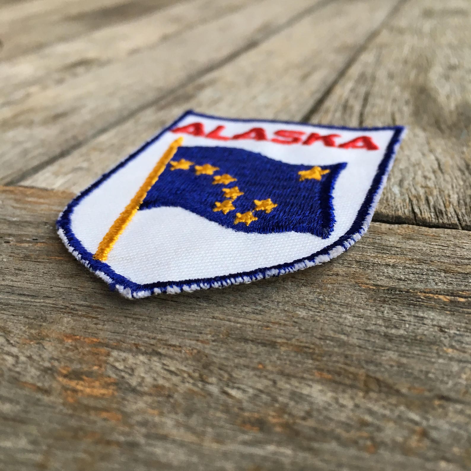 Alaska Flag Vintage Souvenir Travel Patch From Voyager - Etsy