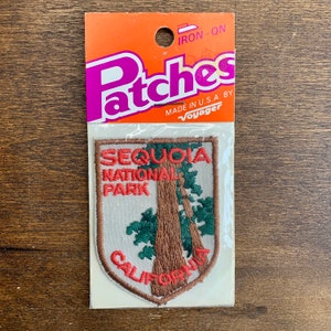 Sequoia National Park, California, Vintage Travel Souvenir Patch From ...