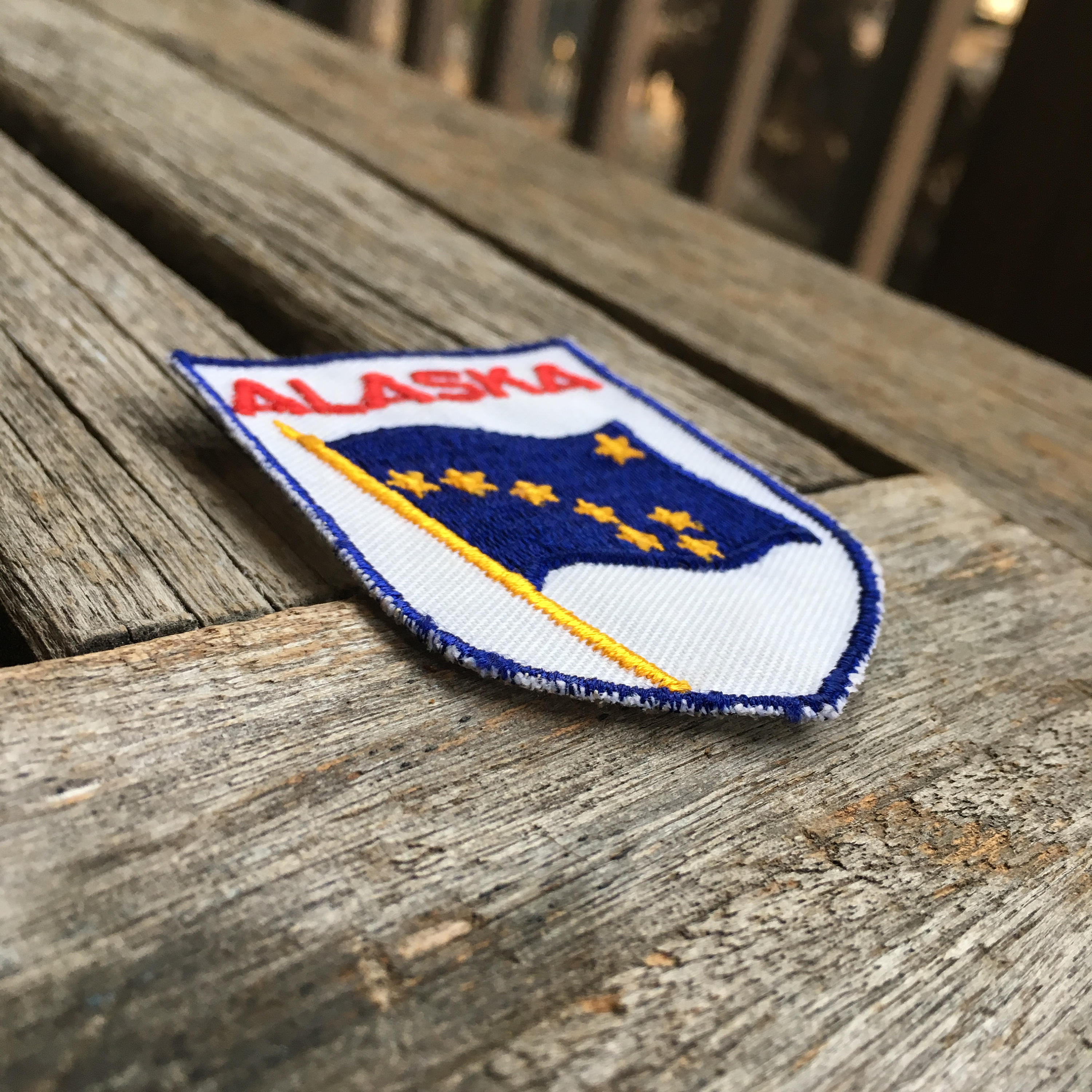 Alaska Flag Vintage Souvenir Travel Patch From Voyager - Etsy