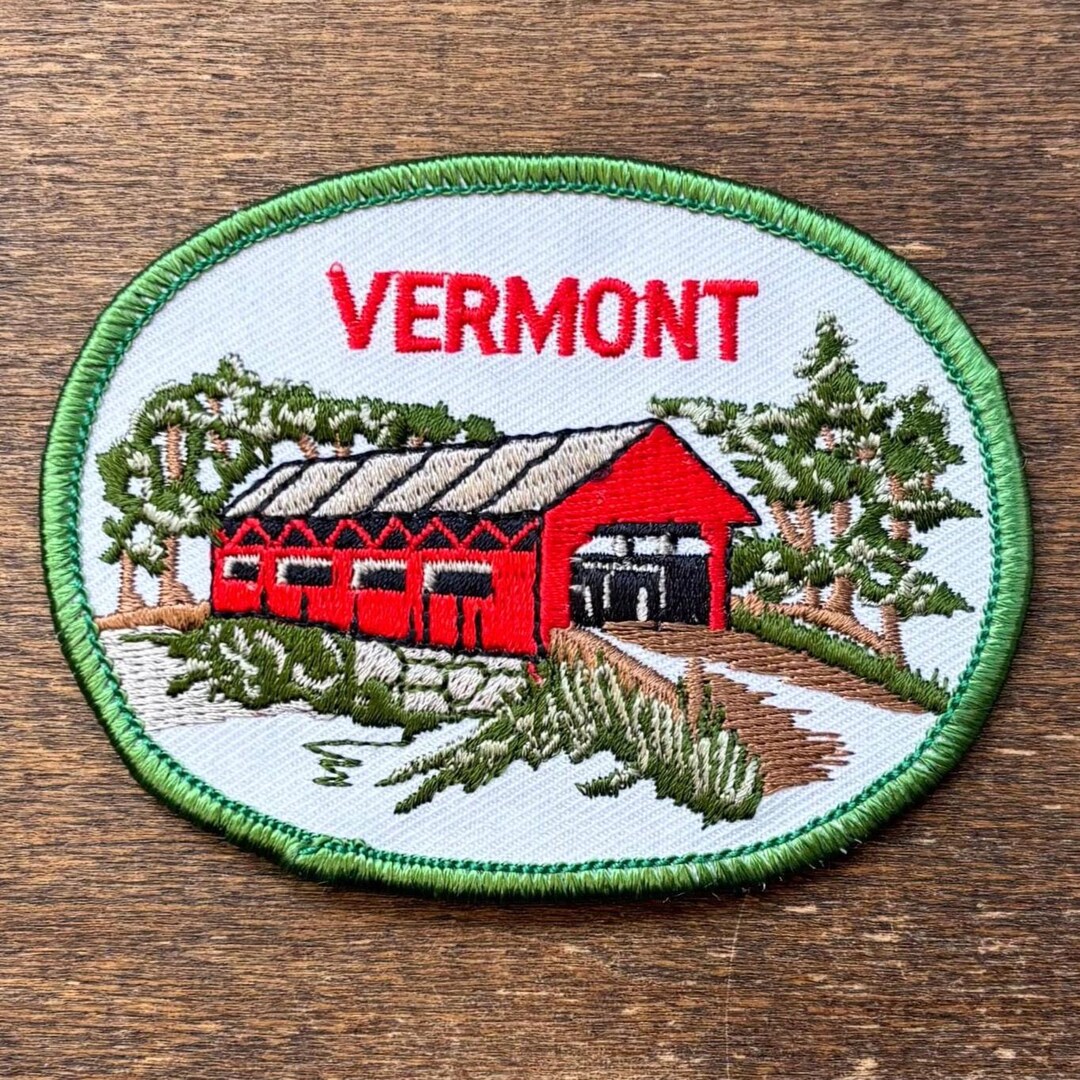 Vermont Vintage Souvenir Travel Patch - Etsy