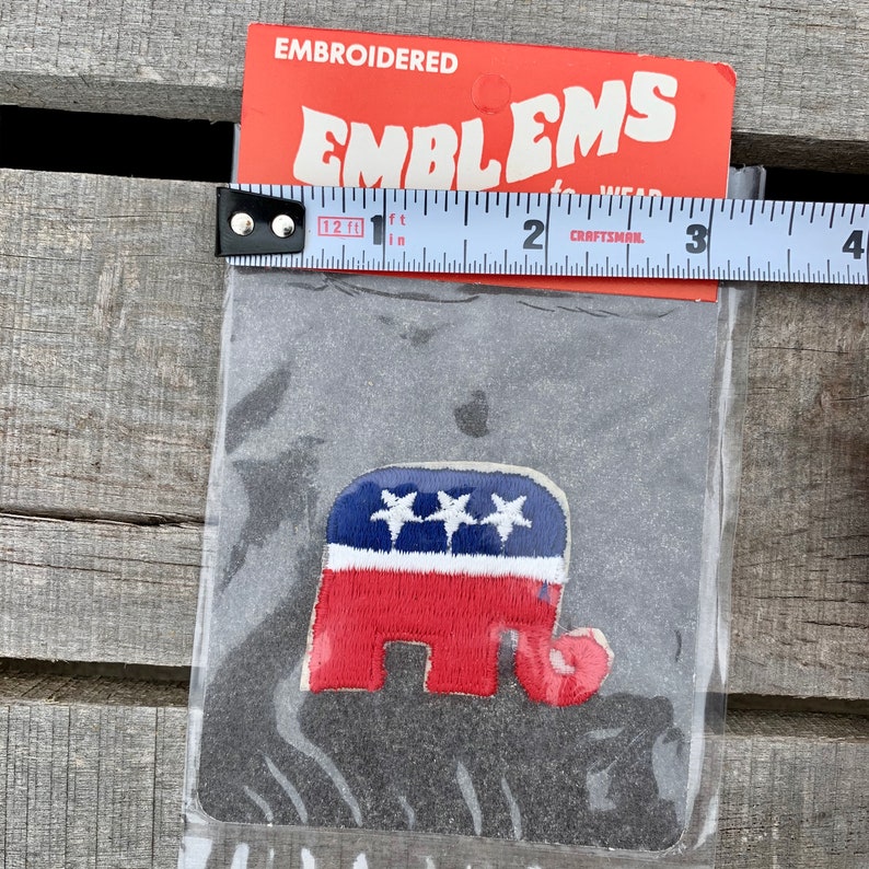 Republican GOP Elephant Logo Vintage Novelty Patch | Etsy