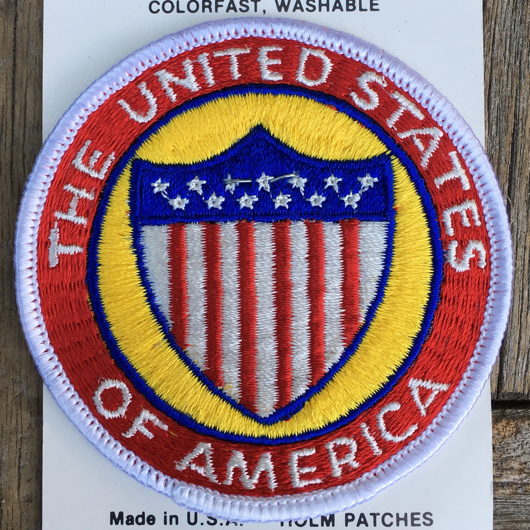 United States of America Vintage Souvenir Travel Patch From Holm ...