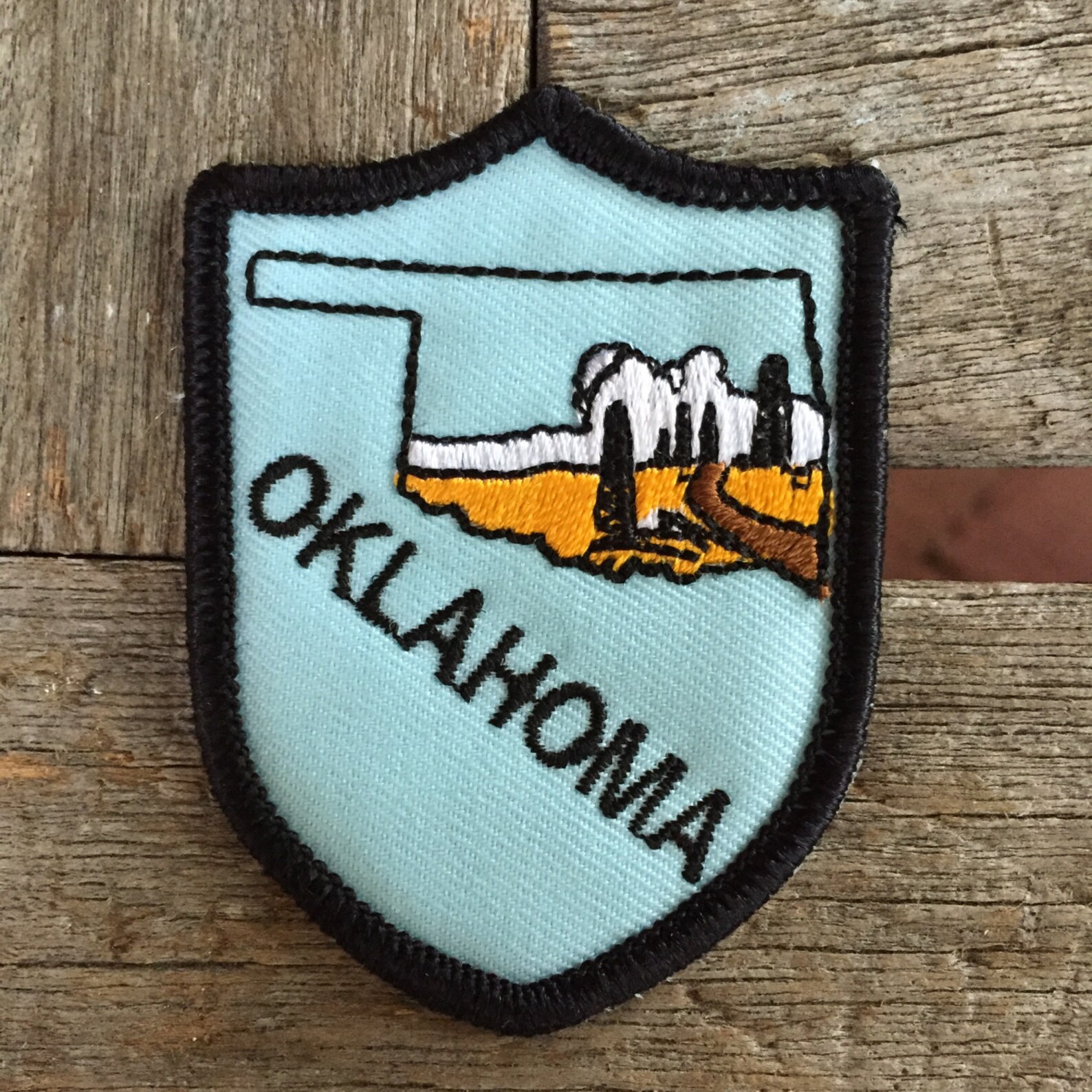 Oklahoma Vintage Souvenir Travel Patch From True to Life Iron - Etsy