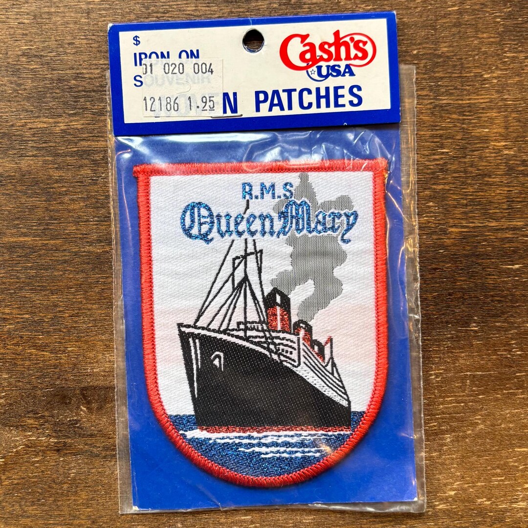 Queen Mary Vintage Souvenir Travel Patch by Cash's USA - Etsy