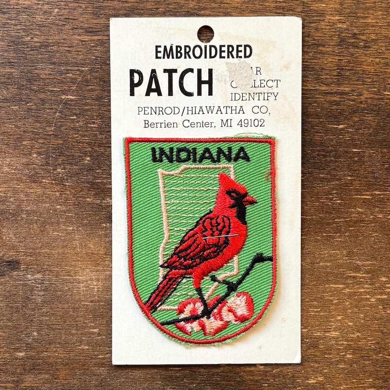 Indiana Vintage Souvenir Travel Patch From Voyager - Etsy