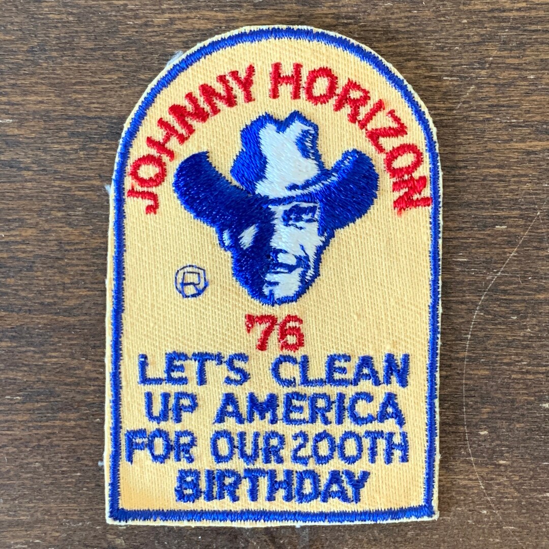 Johnny Horizon Vintage Bicentennial Souvenir Environmental Patch From ...