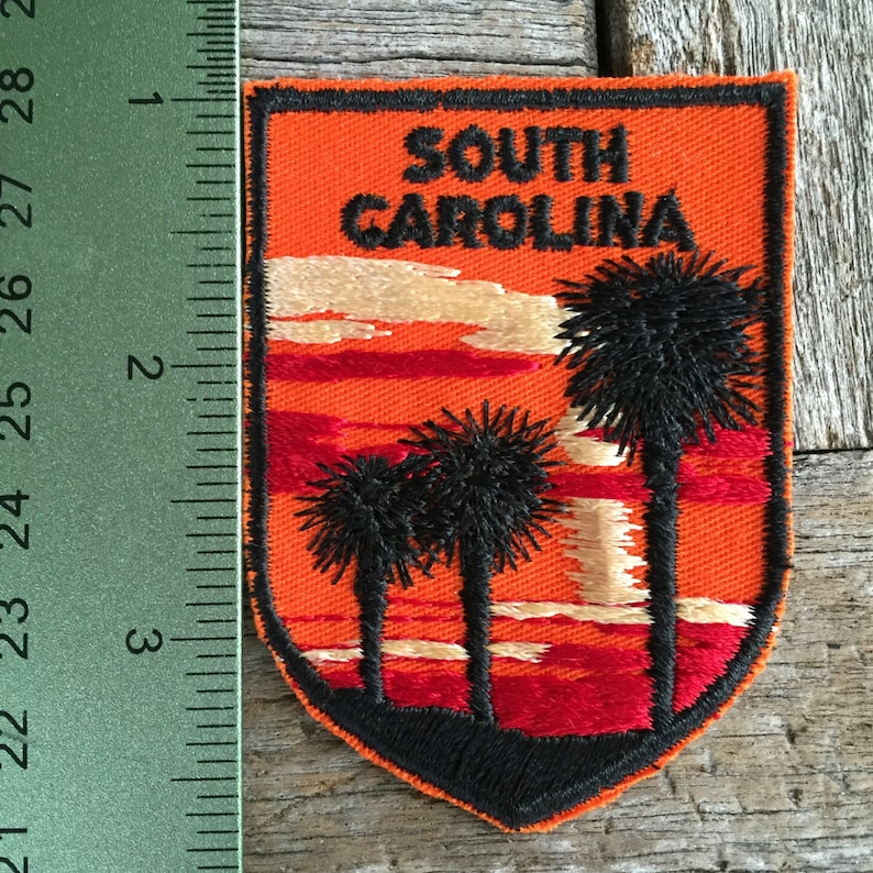 South Carolina Vintage Souvenir Travel Patch from Voyager | Etsy