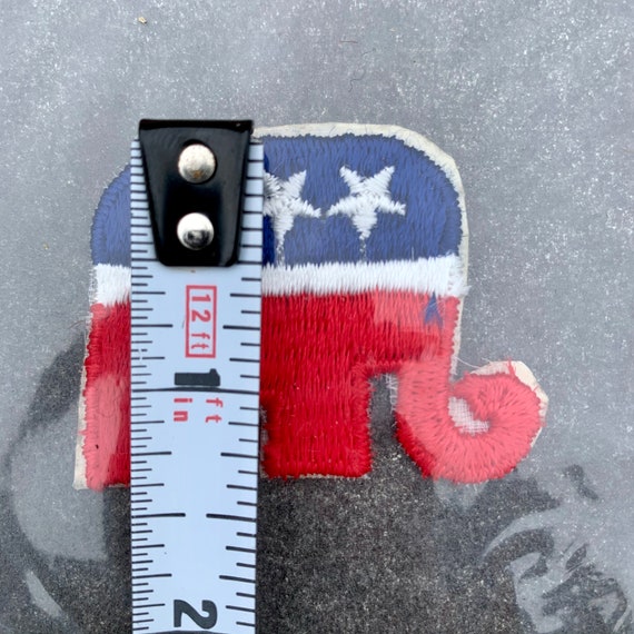 Republican (GOP) Elephant Logo Vintage Novelty Patch - Gem