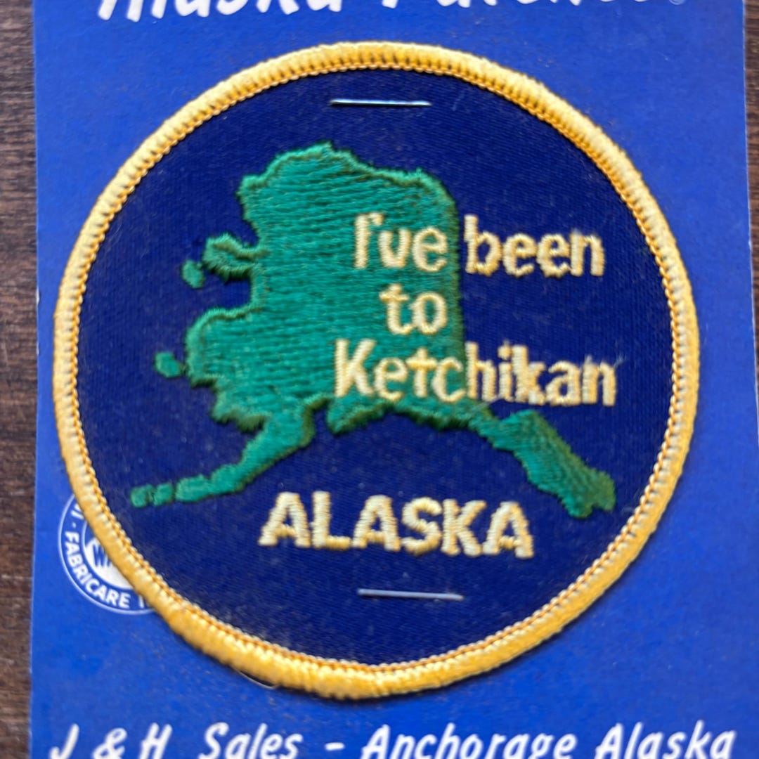 Ketchikan Alaska Vintage Souvenir Travel Patch From J&H Sales in ...