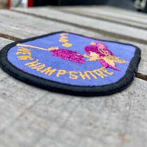 New Hampshire Vintage Souvenir Travel Patch From Happy Traveler - ONLY ...