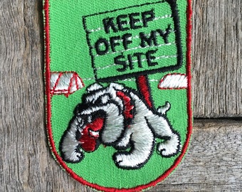 Keep off My Site Vintage Camping Travel Patch From Voyager | Etsy