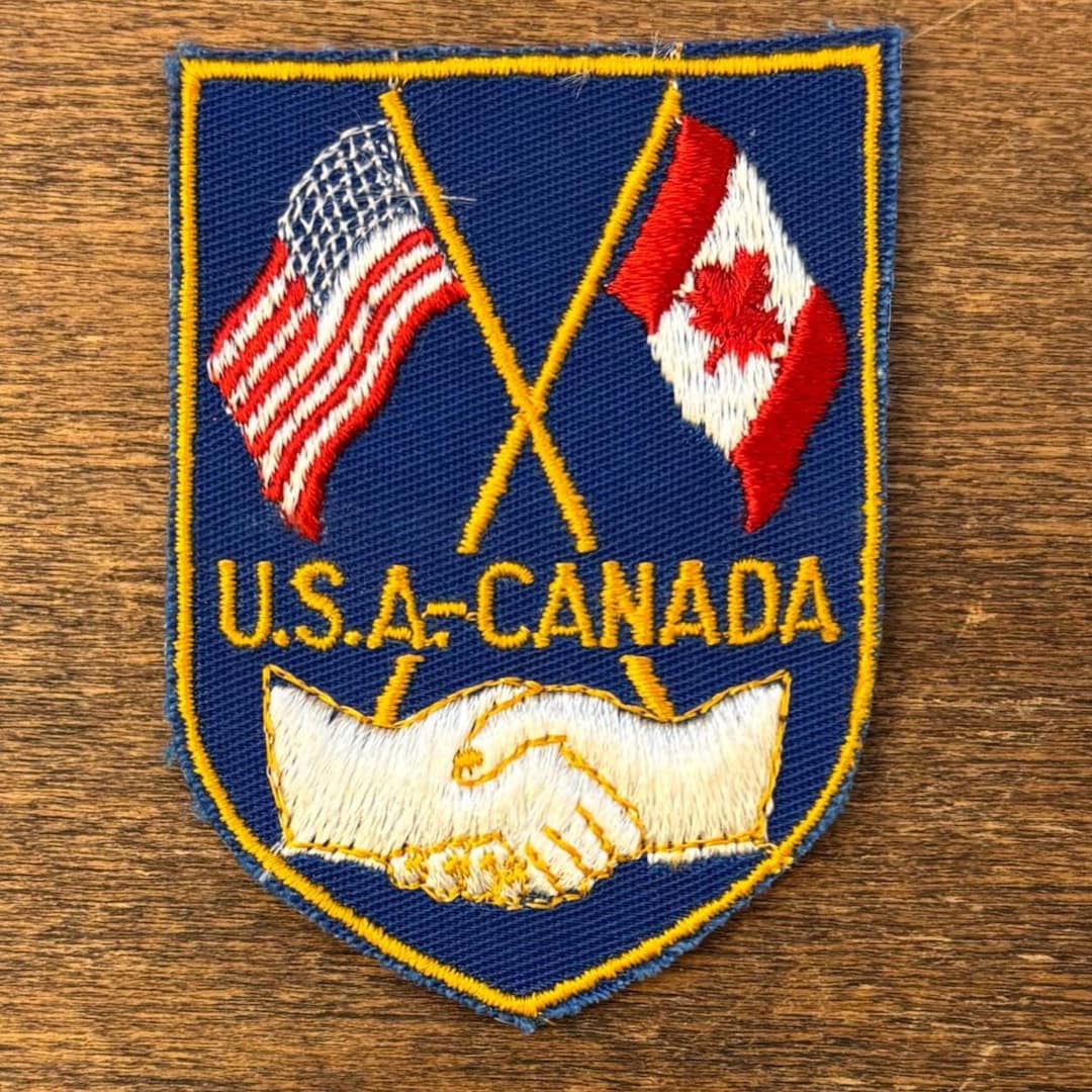 U.s.a.-canada Vintage Travel Souvenir Patch by Voyager - Etsy