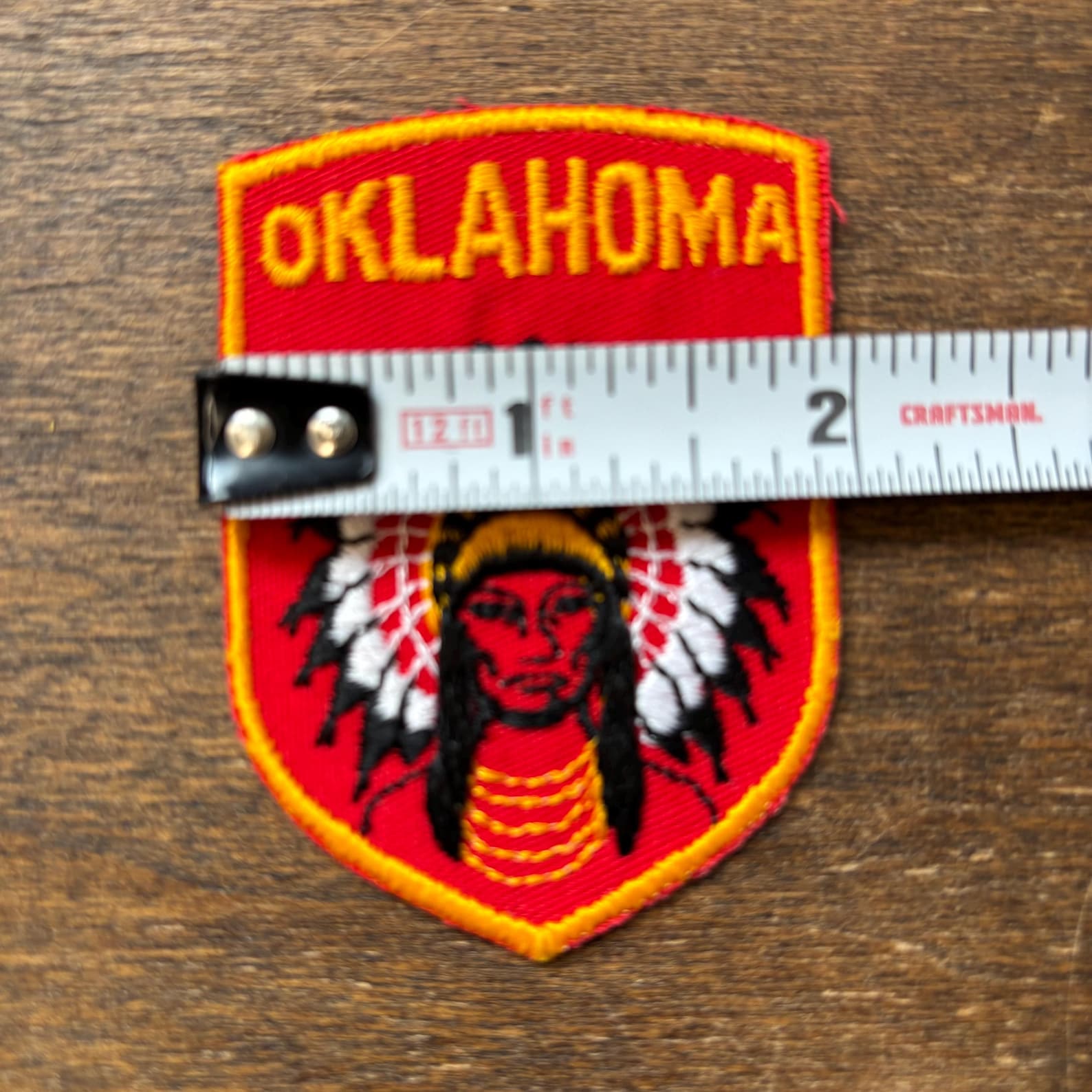 Oklahoma Vintage Souvenir Travel Patch From Voyager - Etsy