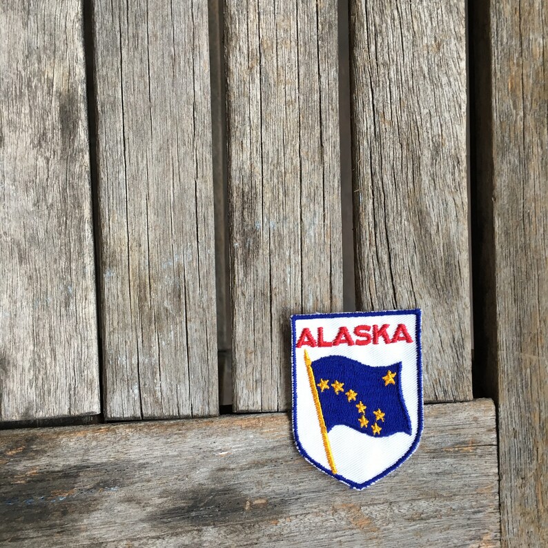Alaska Flag Vintage Souvenir Travel Patch From Voyager - Etsy