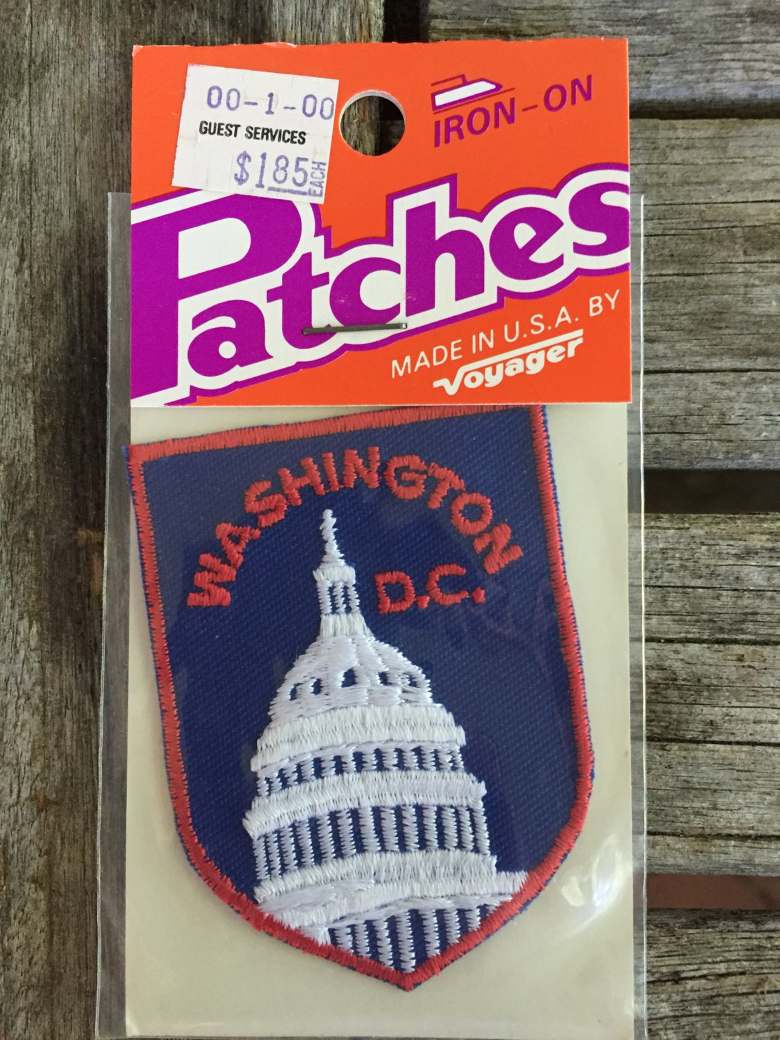 Washington DC Vintage Souvenir Travel Patch From Voyager | Etsy