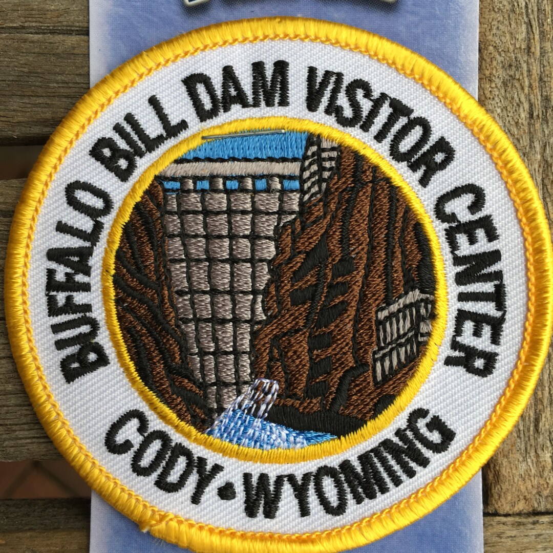 Buffalo Bill Dam Visitor Center, Cody, WY Vintage Souvenir Travel Patch ...