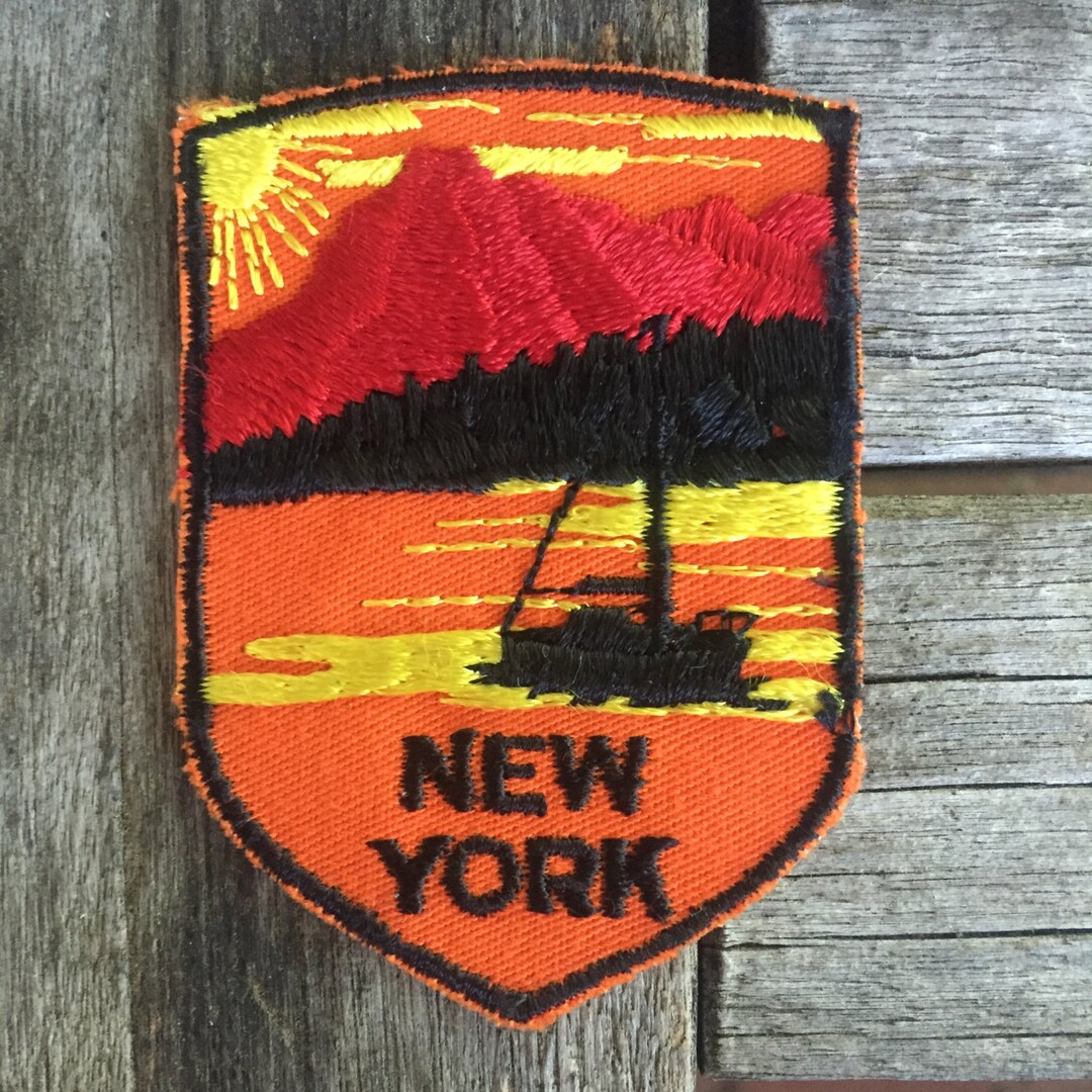 New York Vintage Souvenir Travel Patch From Voyager - Etsy