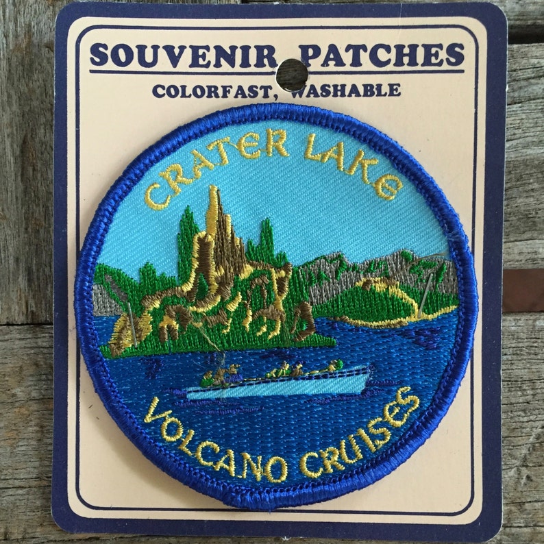 Crater Lake Volcano Cruises Vintage Souvenir Travel Patch - Etsy