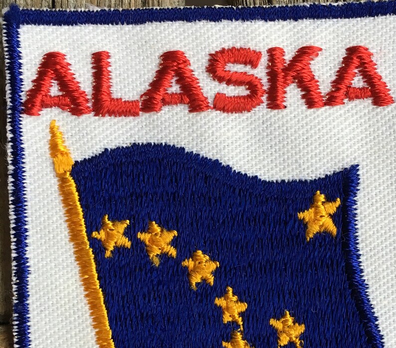 Alaska Flag Vintage Souvenir Travel Patch From Voyager - Etsy