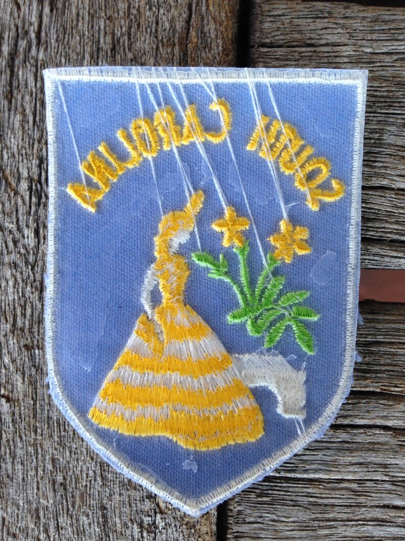 South Carolina Vintage Souvenir Travel Patch From Voyager | Etsy