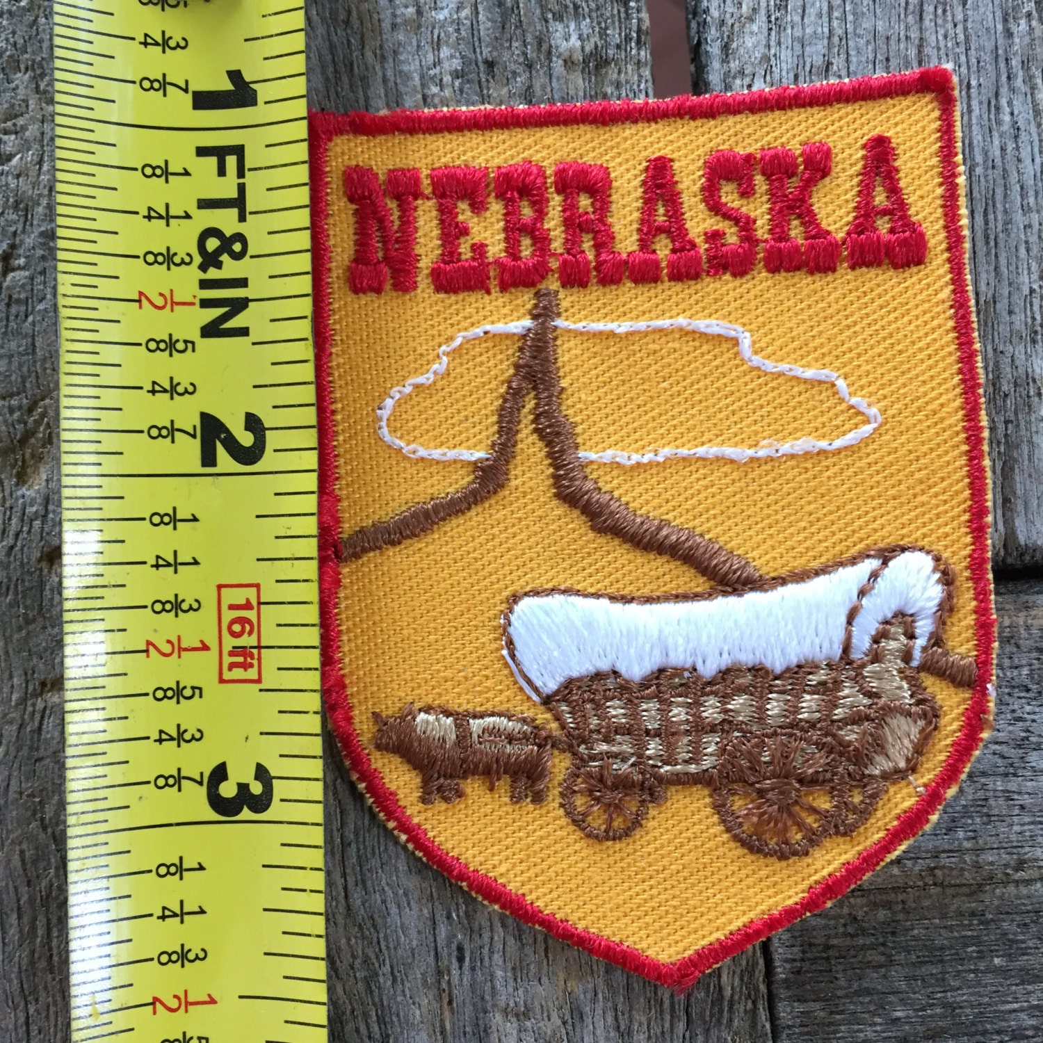Nebraska Vintage Souvenir Travel Patch From Voyager - Etsy