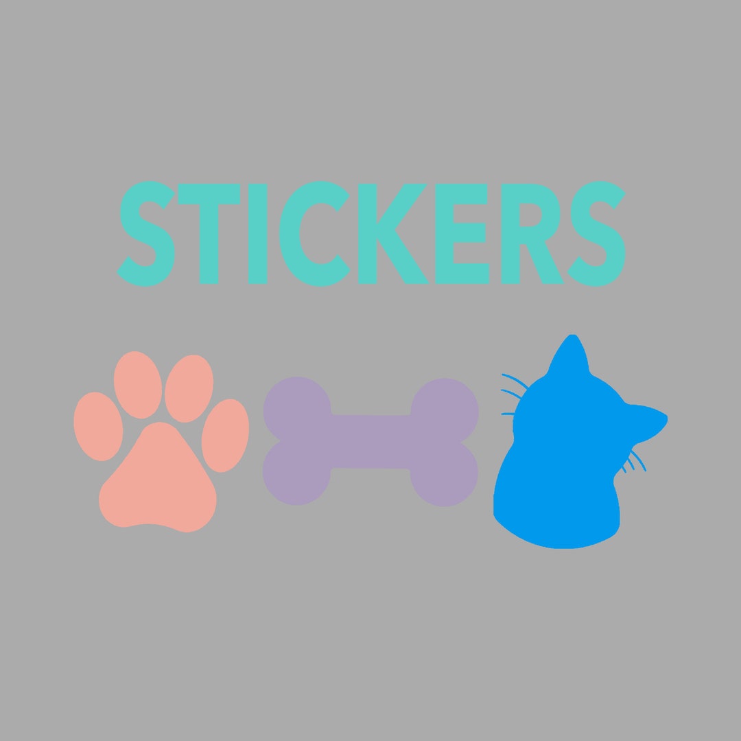 STICKERS /pet Decal / Paw Print Sticker / Cat Sticker / Window Sticker ...