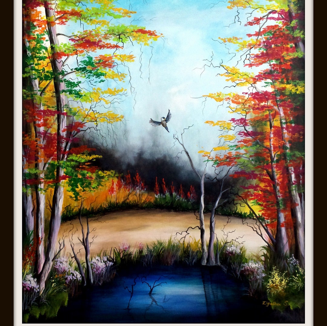 It is a Beautiful World- Landscape Painting Fall Landscape Spring ...