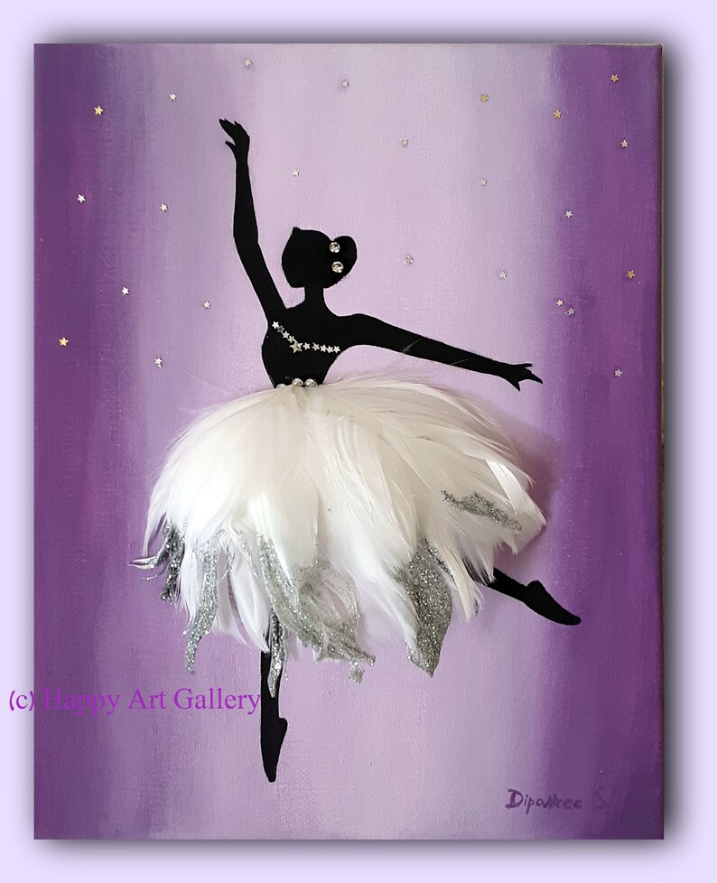 Swan Ballerina art Ballerina decor girl nursery decor | Etsy