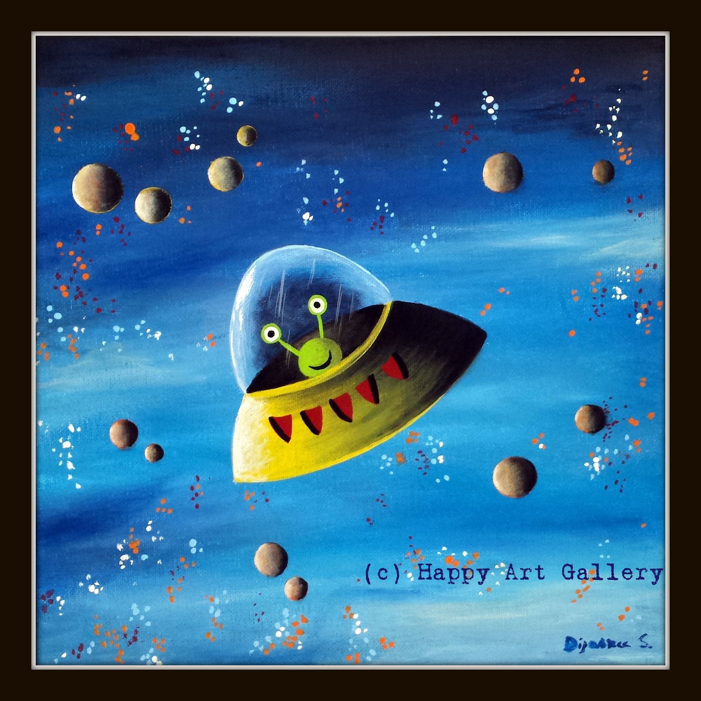 Alien Spaceships Art