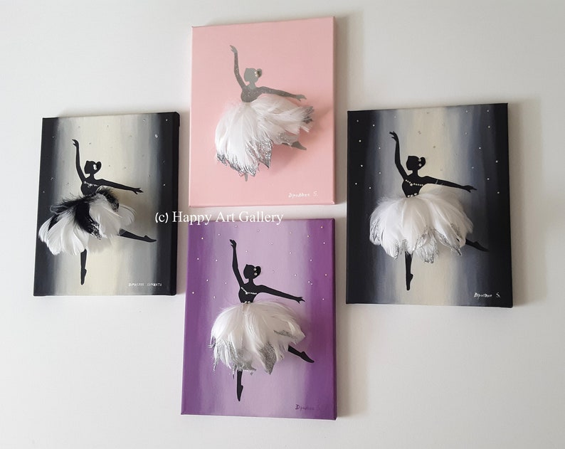 Swan Ballerina art Ballerina decor Ballet art Ballerina wall | Etsy