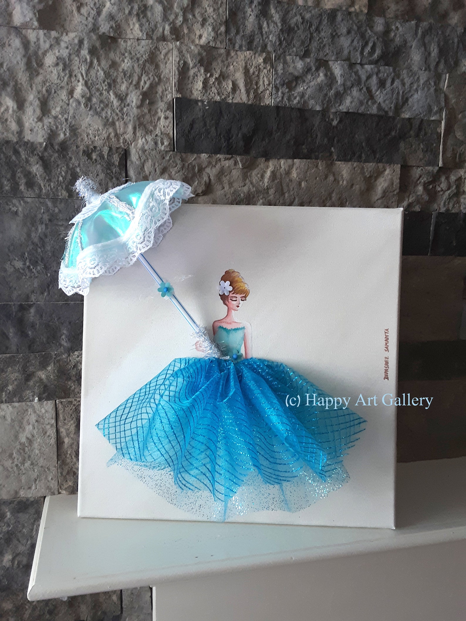 Princess With Umbrella Princess Wall Art Princess Wall Decor - Etsy